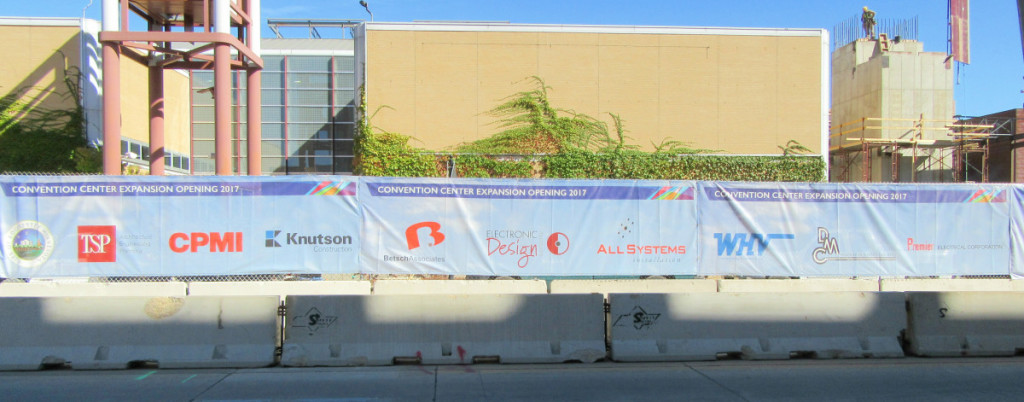 construction fence screen logos - Midwest Cover