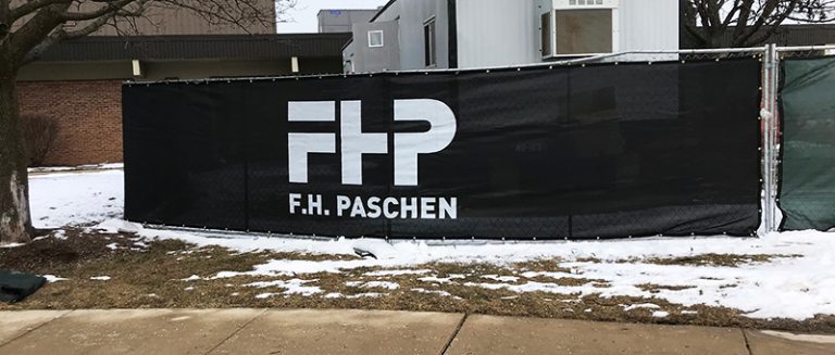 Construction Fence Screen Logo Gallery - Midwest Cover
