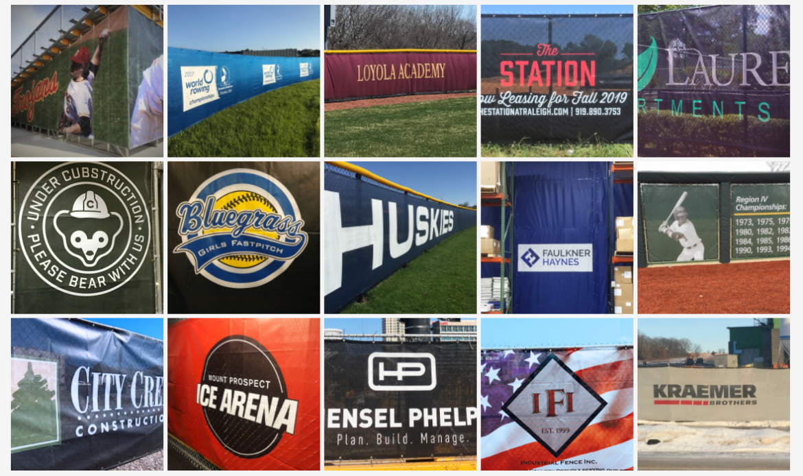 Custom Fence Screen Logos - Midwest Cover