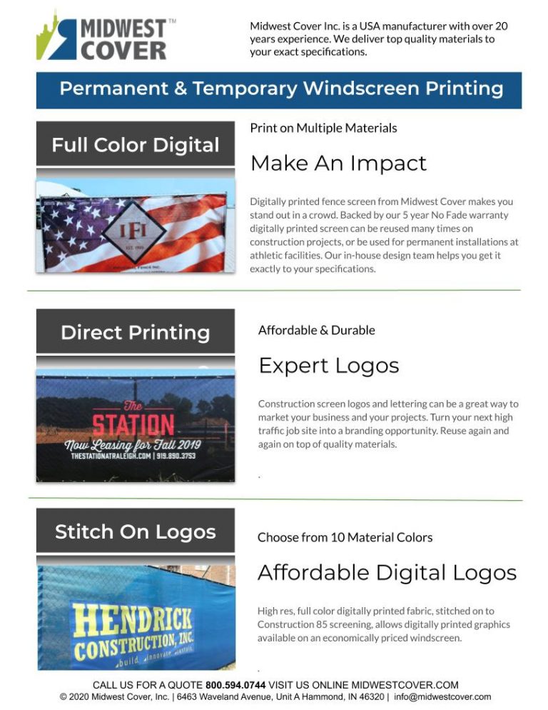 Printing-Permanent-Construction-Fence-Windscreen - Midwest Cover